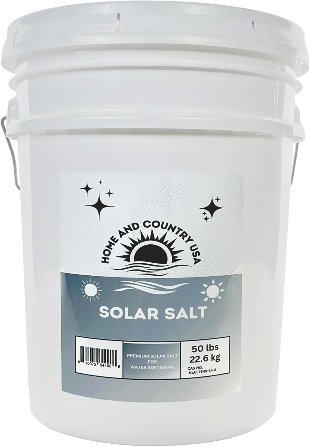 Home and Country USA Solar Salt - High Purity Crystals for Water Softe
